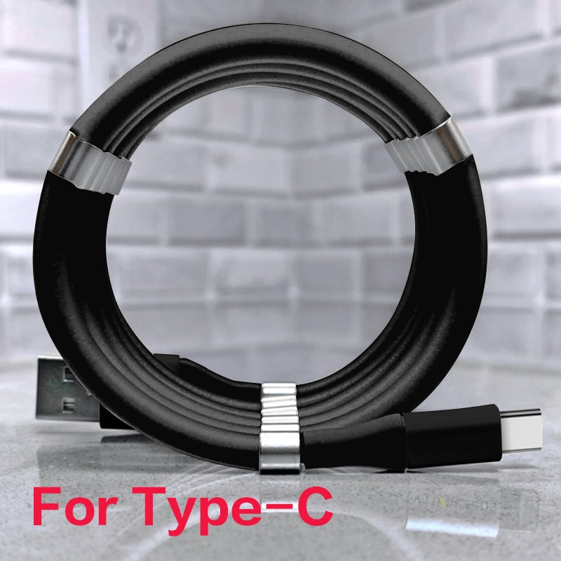 Magnetic Storage Data Cable - Automatically Retractable Charging Cable